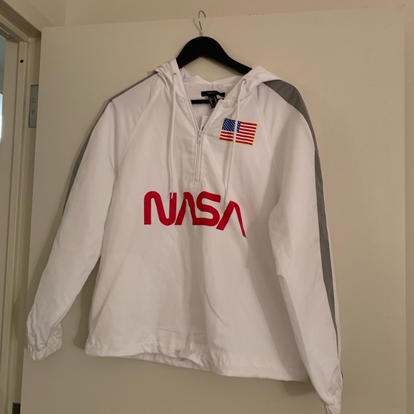 Forever 21 | Jackets & Coats | Nasa Reflective Hooded Anorak | Poshmark